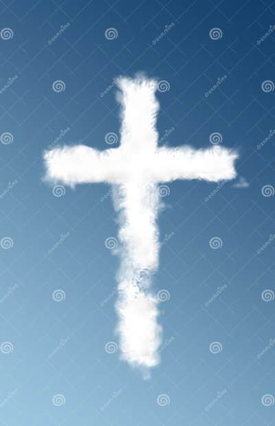 A Cross cloud stock image. Image of cloud, catholic, protestant - 8600843