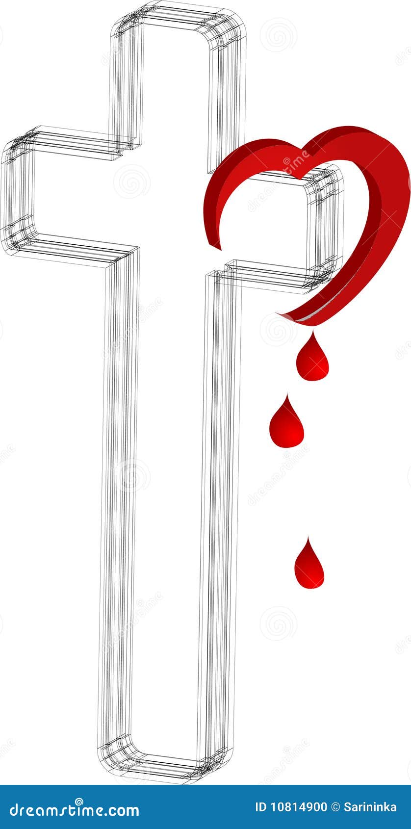 Cross concept stock vector. Illustration of blood, death - 10814900