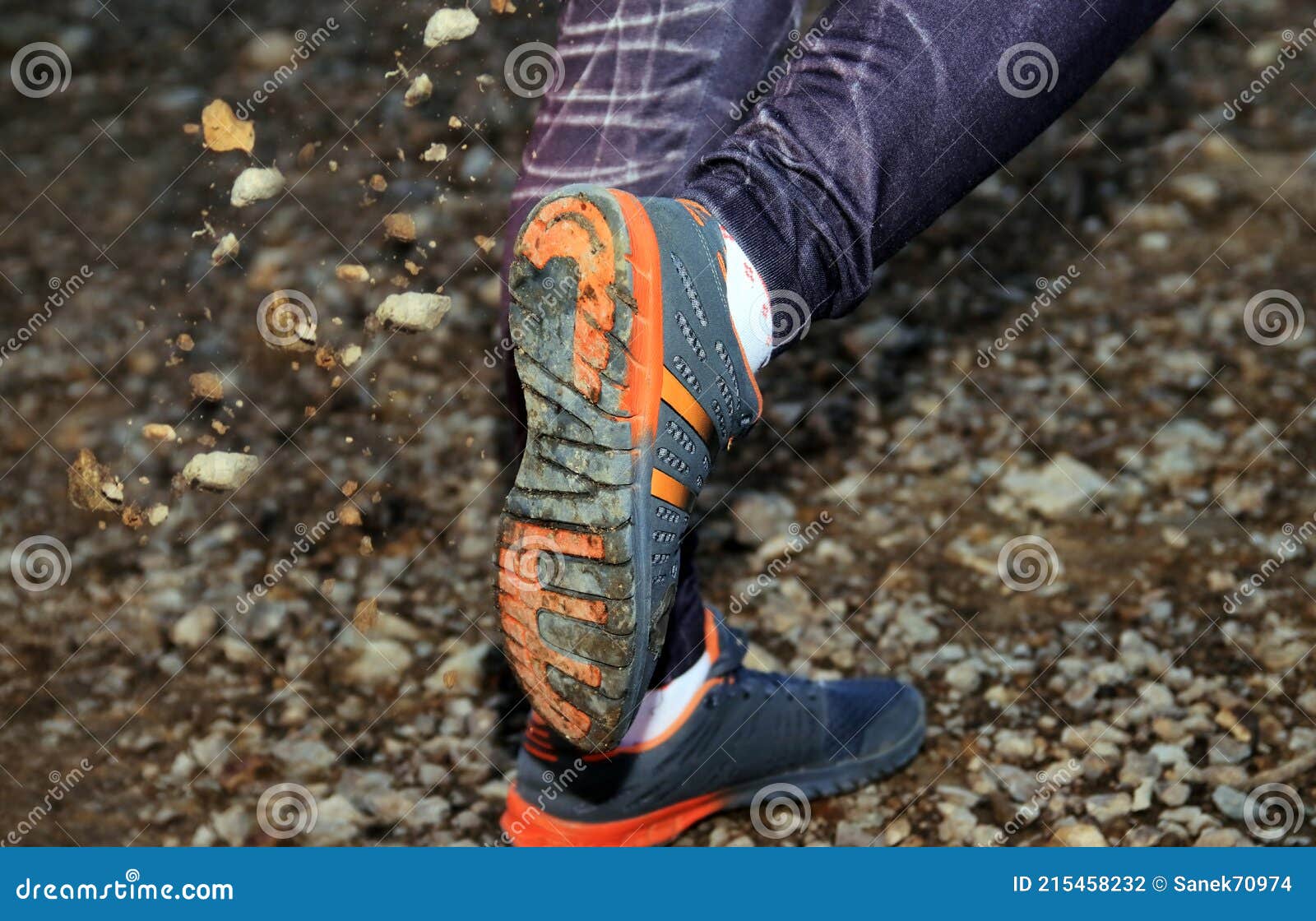 Running on stones stock photo. Image of adventure, running - 215458232