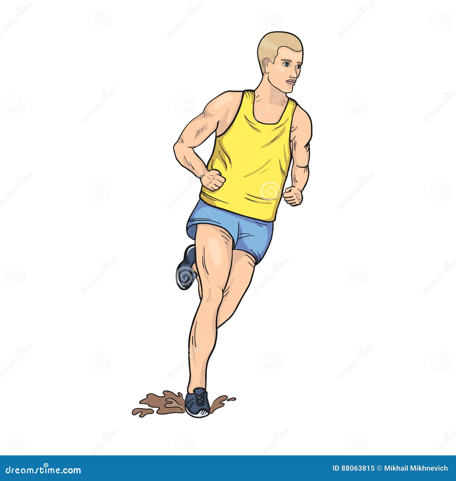 Cross country running stock vector. Illustration of challenge - 88063815