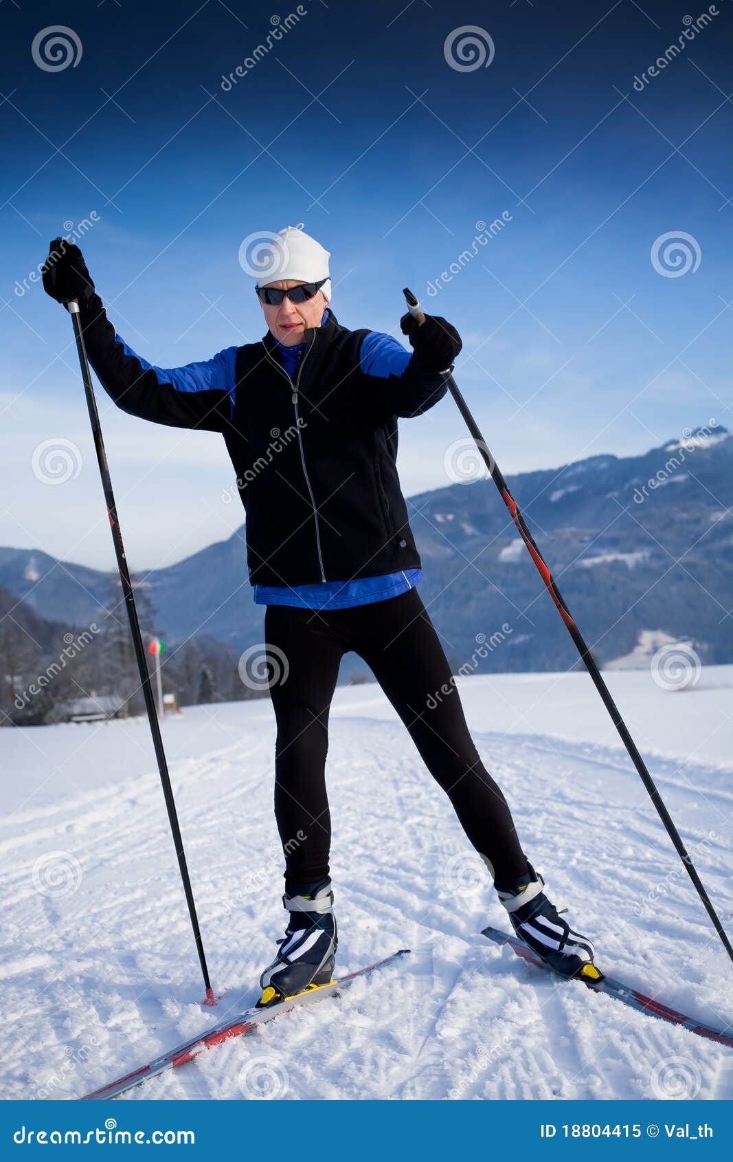 Cross-country skiing stock image. Image of style, nordic - 18804415
