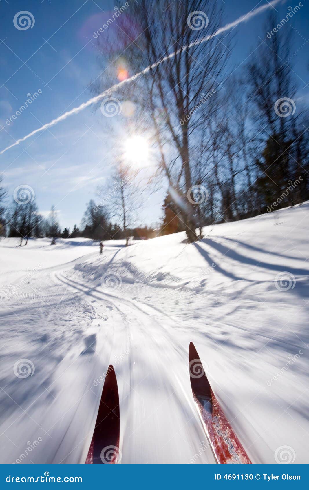 Cross Country Skiing Motion Stock Photo - Image of accelerate, activity ...