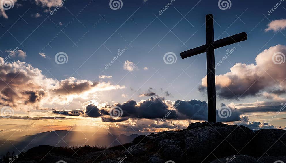 Cross stock illustration. Illustration of jesus, almighty - 328321960
