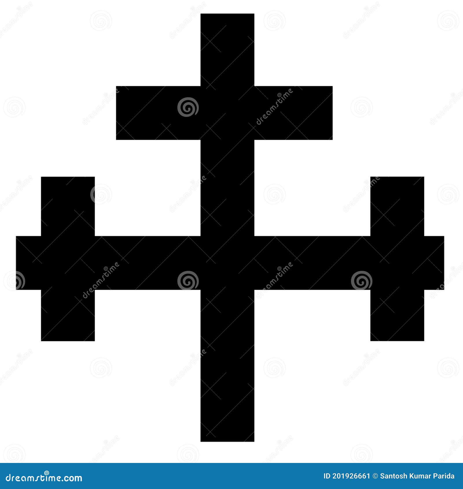 Christian Cross Crosslet Symbol With White Background Royalty-Free ... Christian Cross Crosslet Symbol With White Background Royalty-Free ...