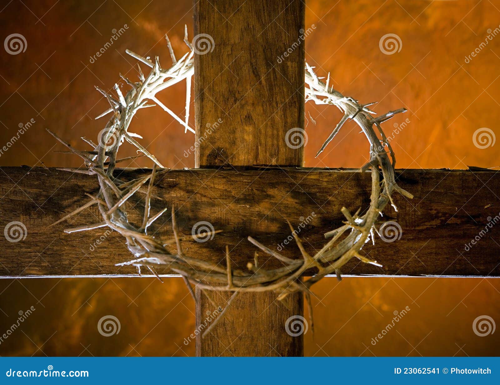 Cross With Crown Of Thorns Royalty-Free Stock Photography ...