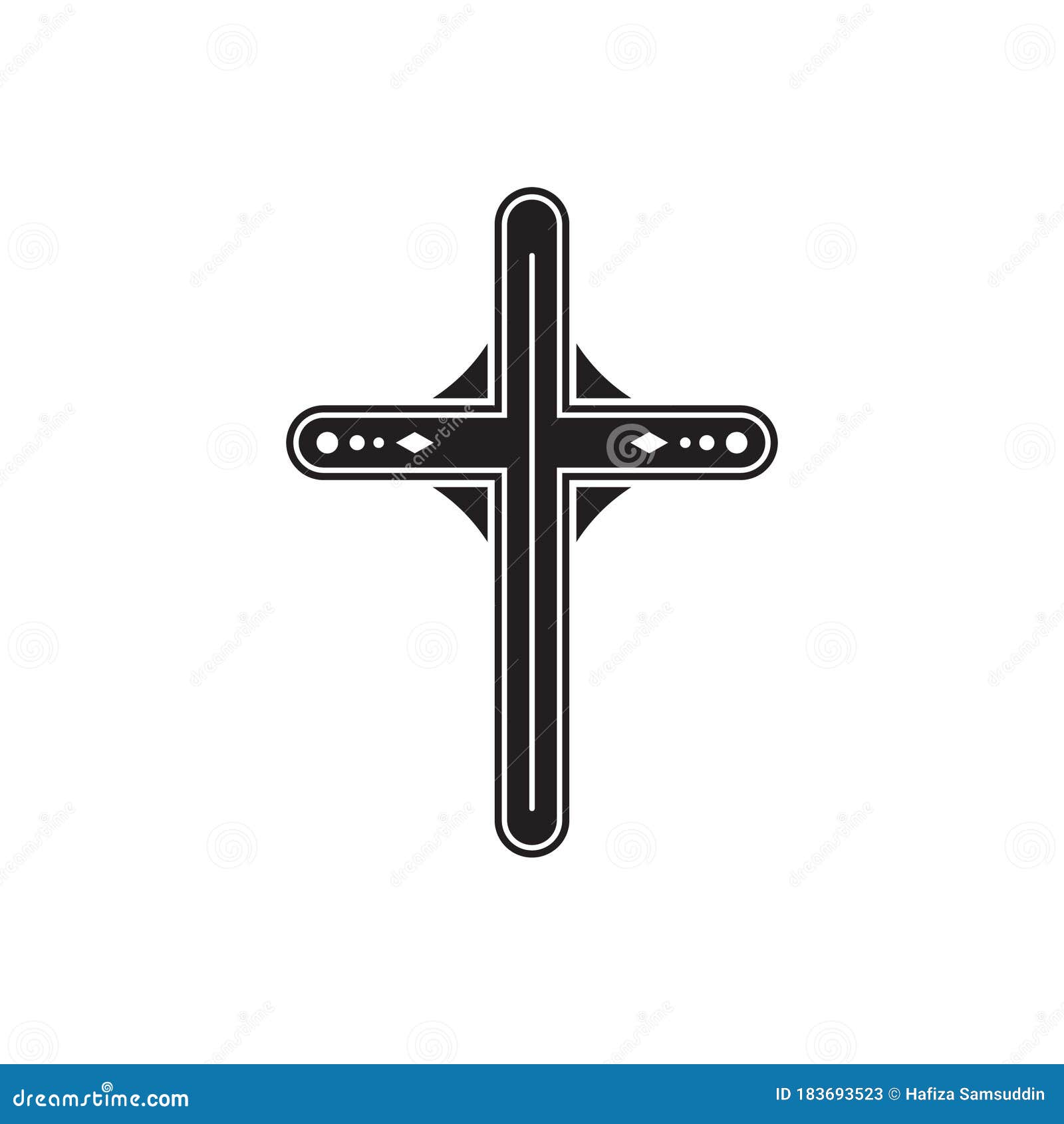 Cross Design. Vector Illustration Decorative Background Design Stock ...