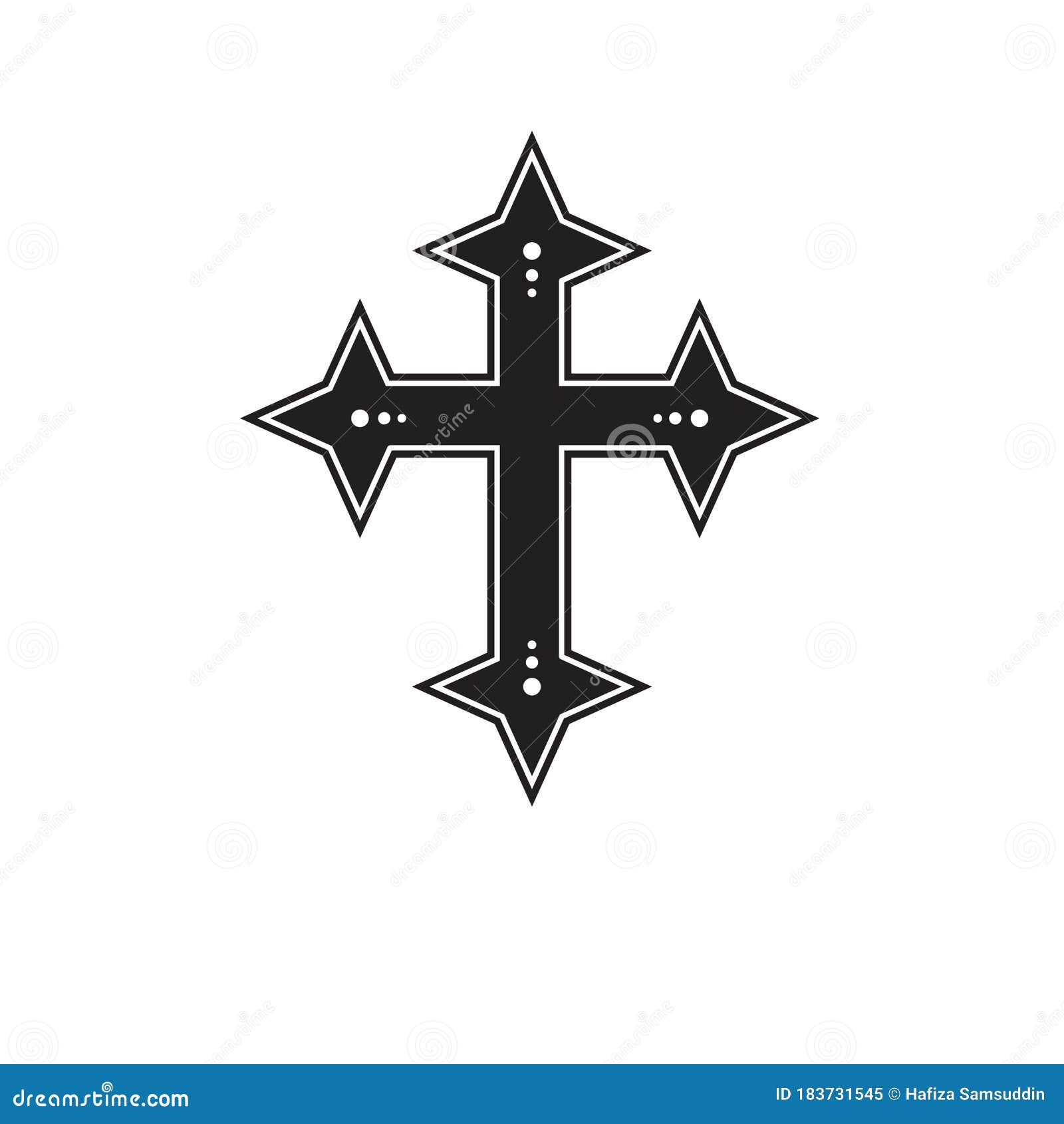 Cross Design. Vector Illustration Decorative Background Design Stock ...