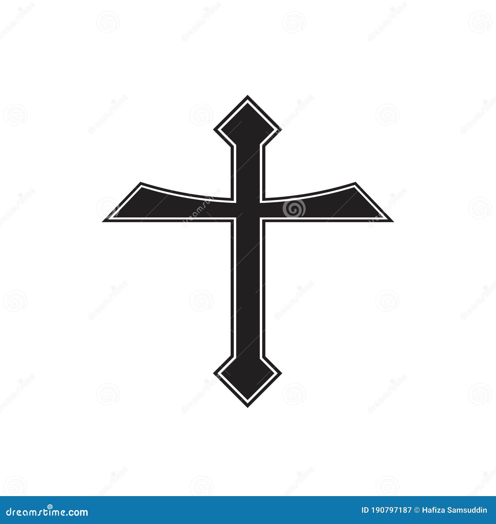 Cross Design. Vector Illustration Decorative Design Stock Vector ...