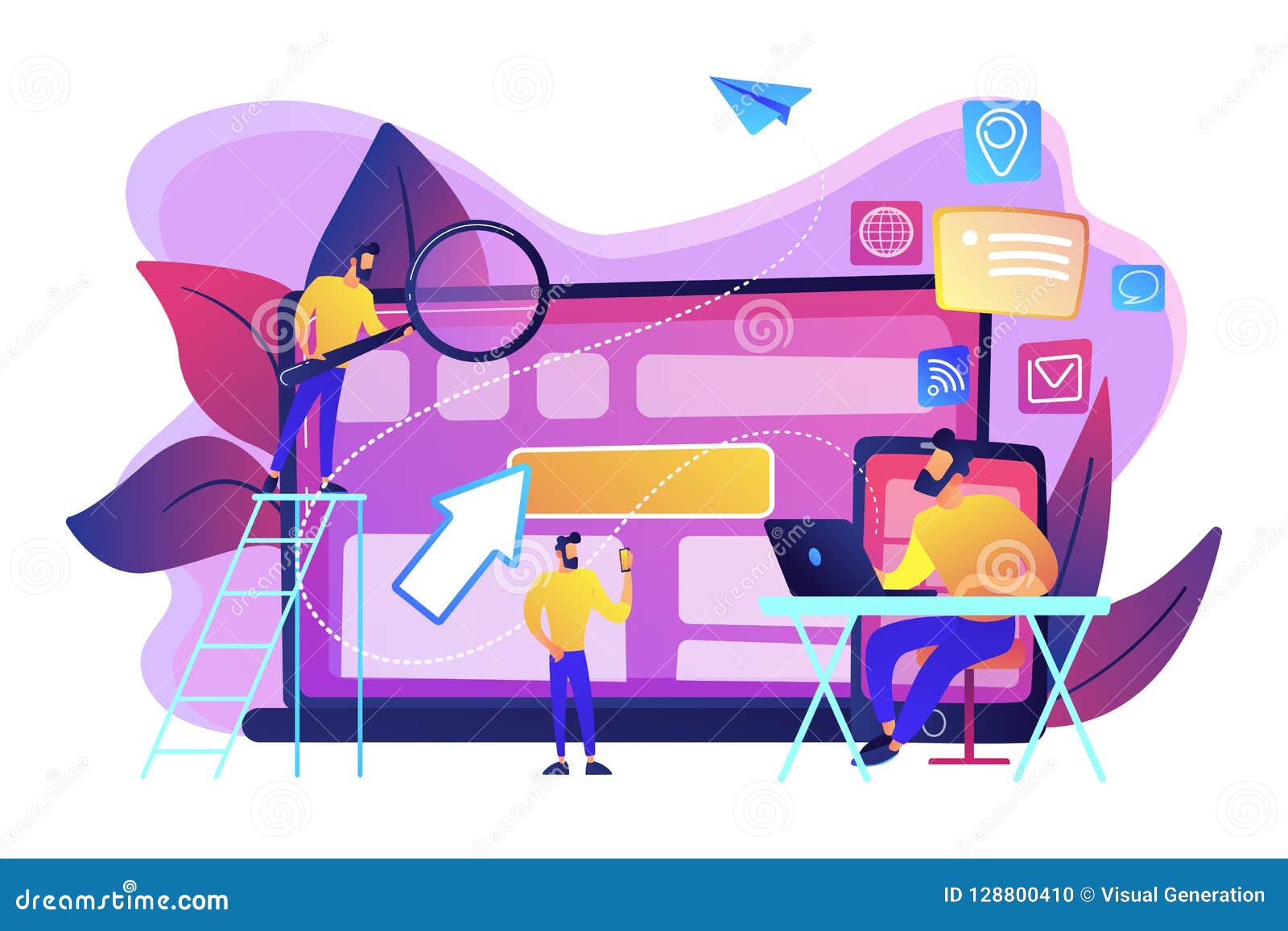 Cross-device Tracking Concept Vector Illustration. Stock Vector ...