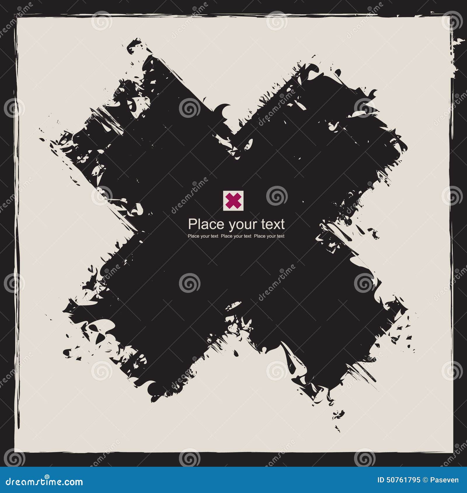 Cross stock vector. Illustration of concept, paper, drawn - 50761795