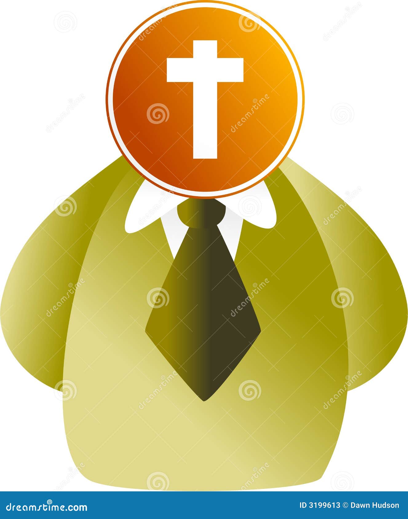 Cross face stock illustration. Illustration of communication - 3199613