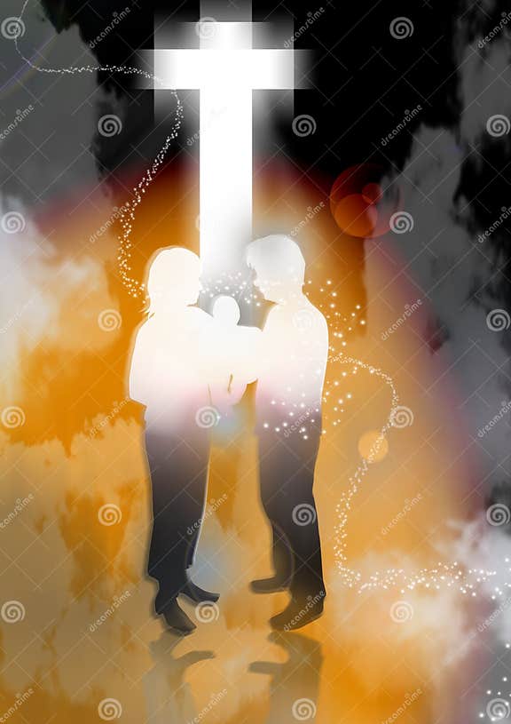 Cross Faith stock illustration. Illustration of divine - 8579498