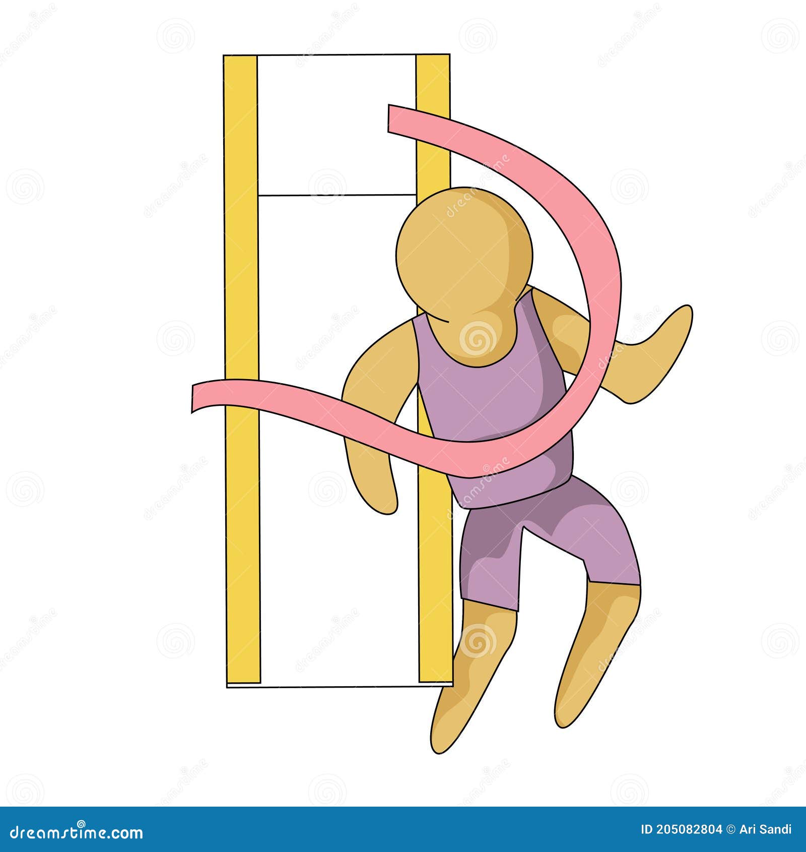 Cross the Finish Line. Clip Art, Vector, Illustration Stock ...