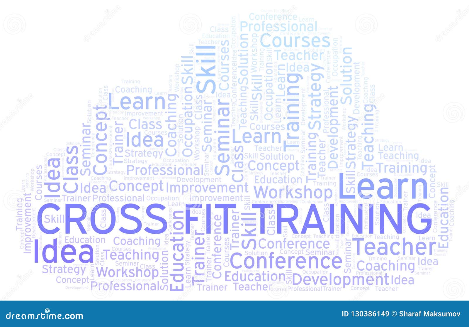 Cross Fit Training Word Cloud. Stock Illustration - Illustration of ...