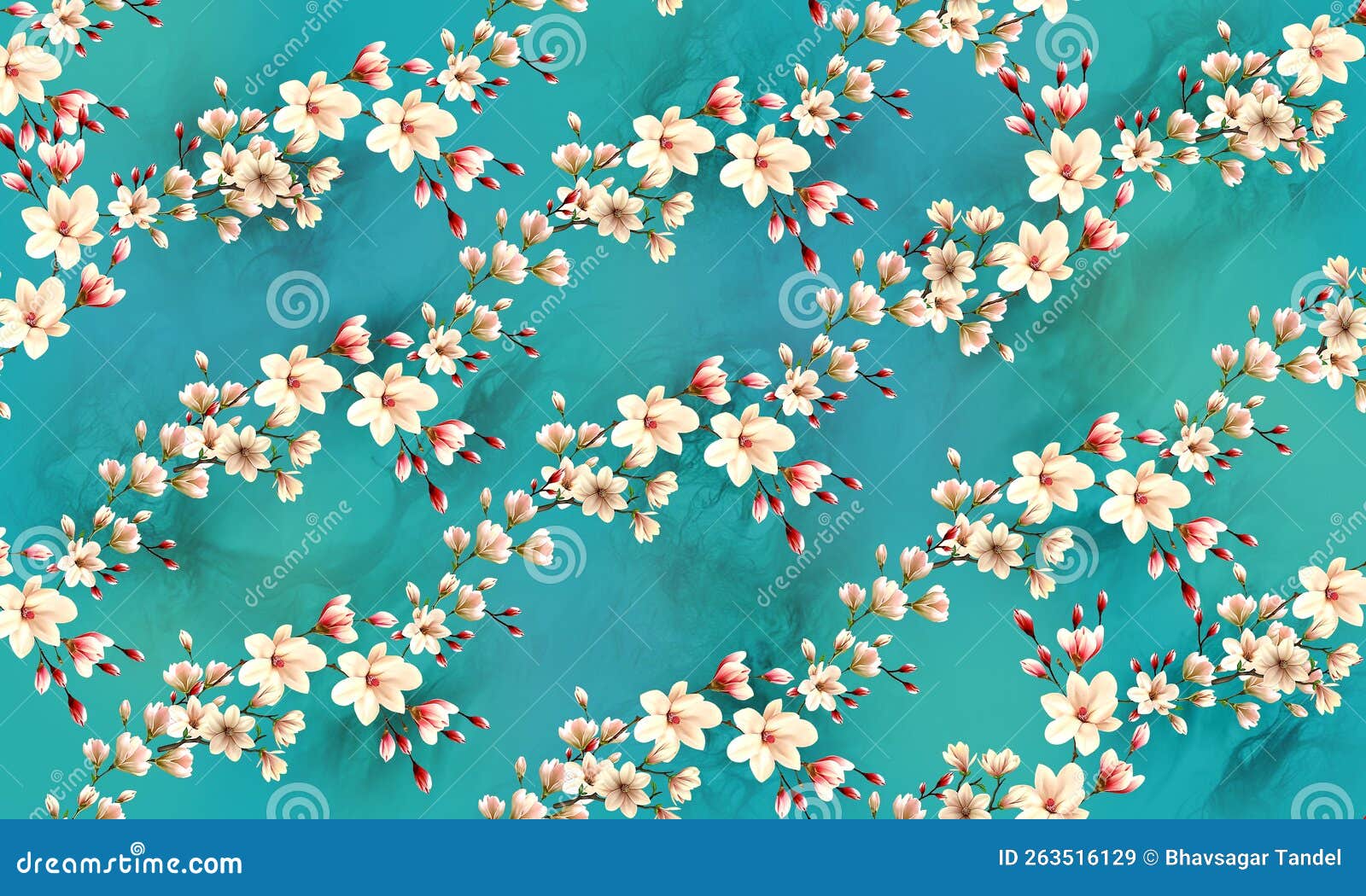 Cross Flower All Over Design Stock Illustration - Illustration of ...