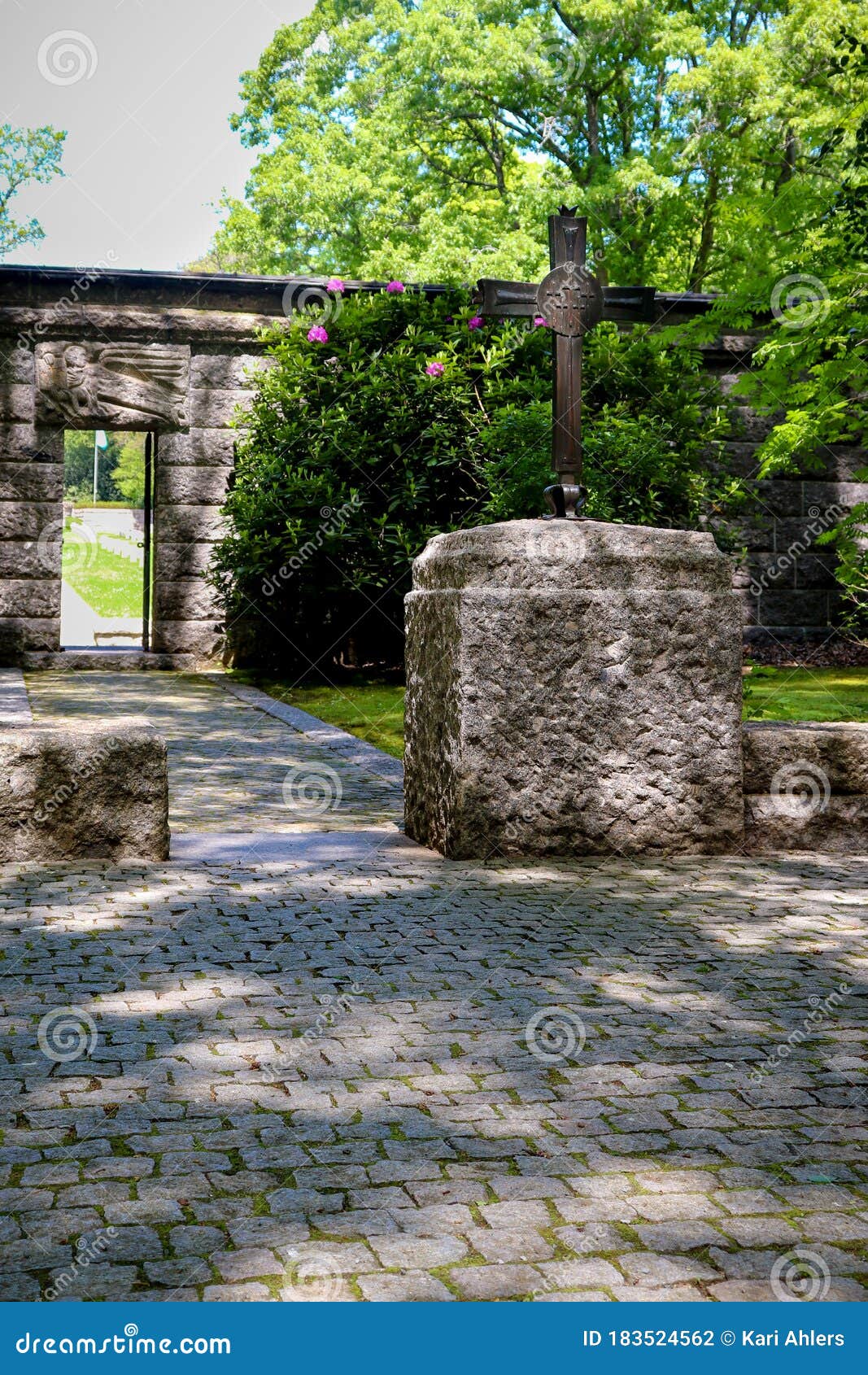 Cross in Front of a German War Cemetery Editorial Photography - Image ...
