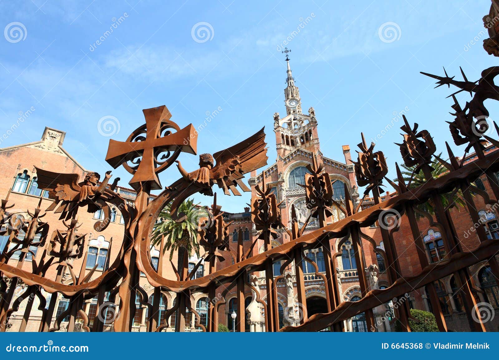 Cross on the gates stock photo. Image of cross, heritage - 6645368
