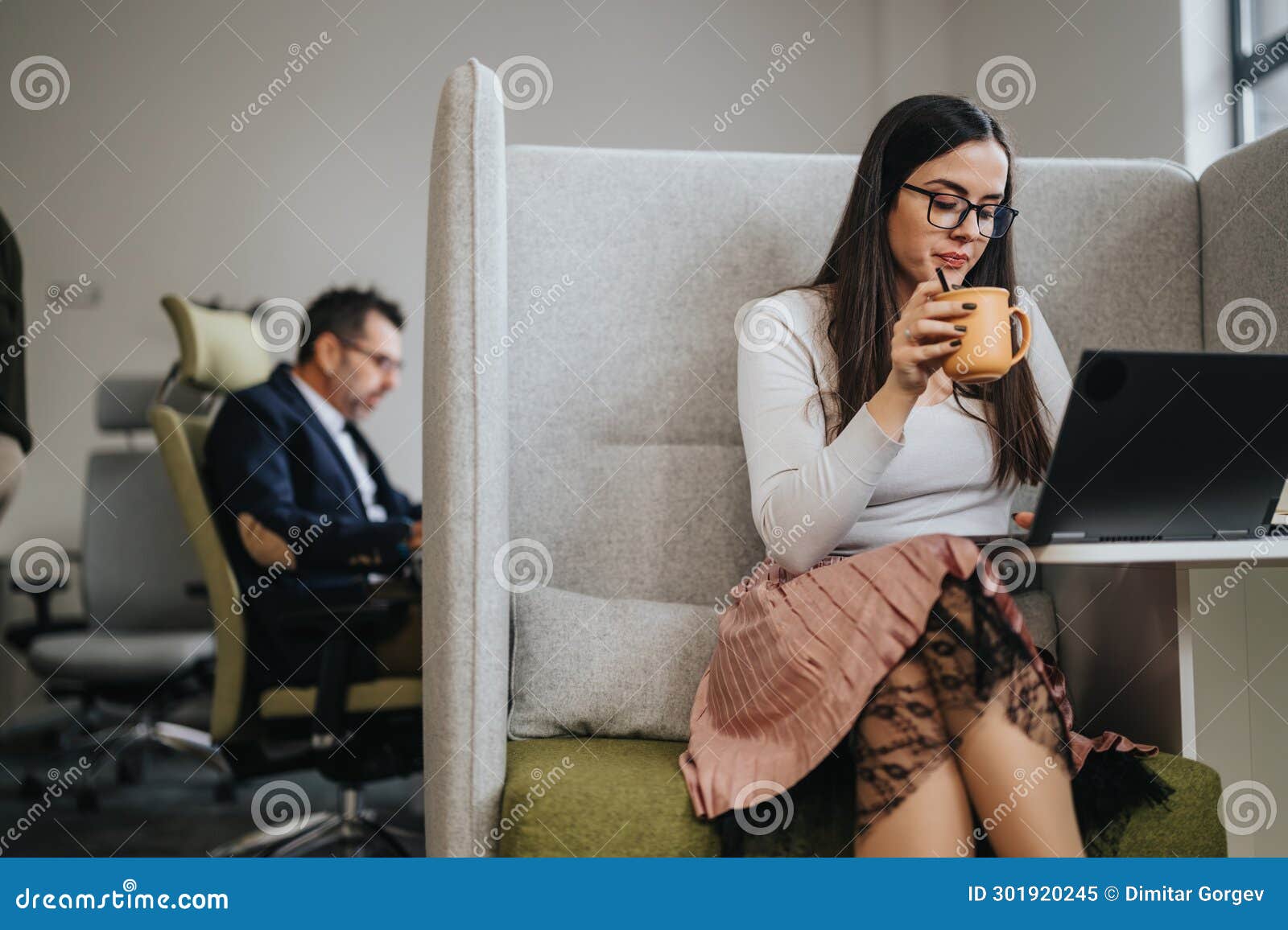 Cross Generational Business Employees Working on Individual Tasks Using ...