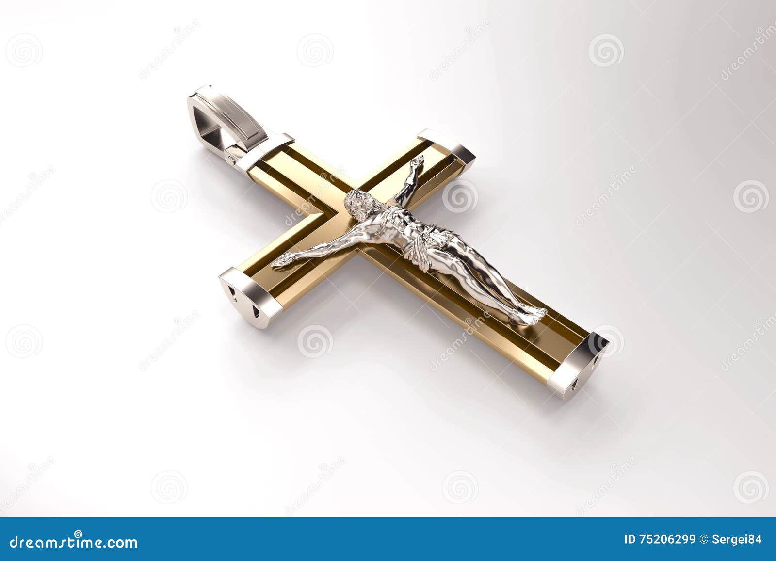 Cross Gold stock illustration. Illustration of jesus - 75206299
