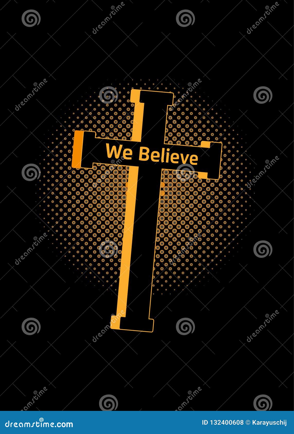 Cross and Gospel stock vector. Illustration of sign - 132400608