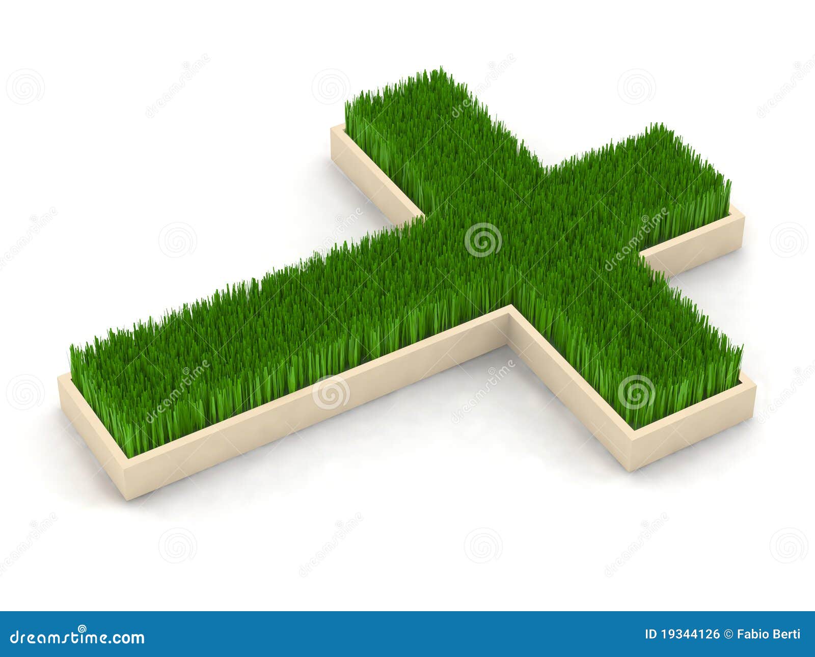 Cross grass stock illustration. Illustration of cemetery - 19344126