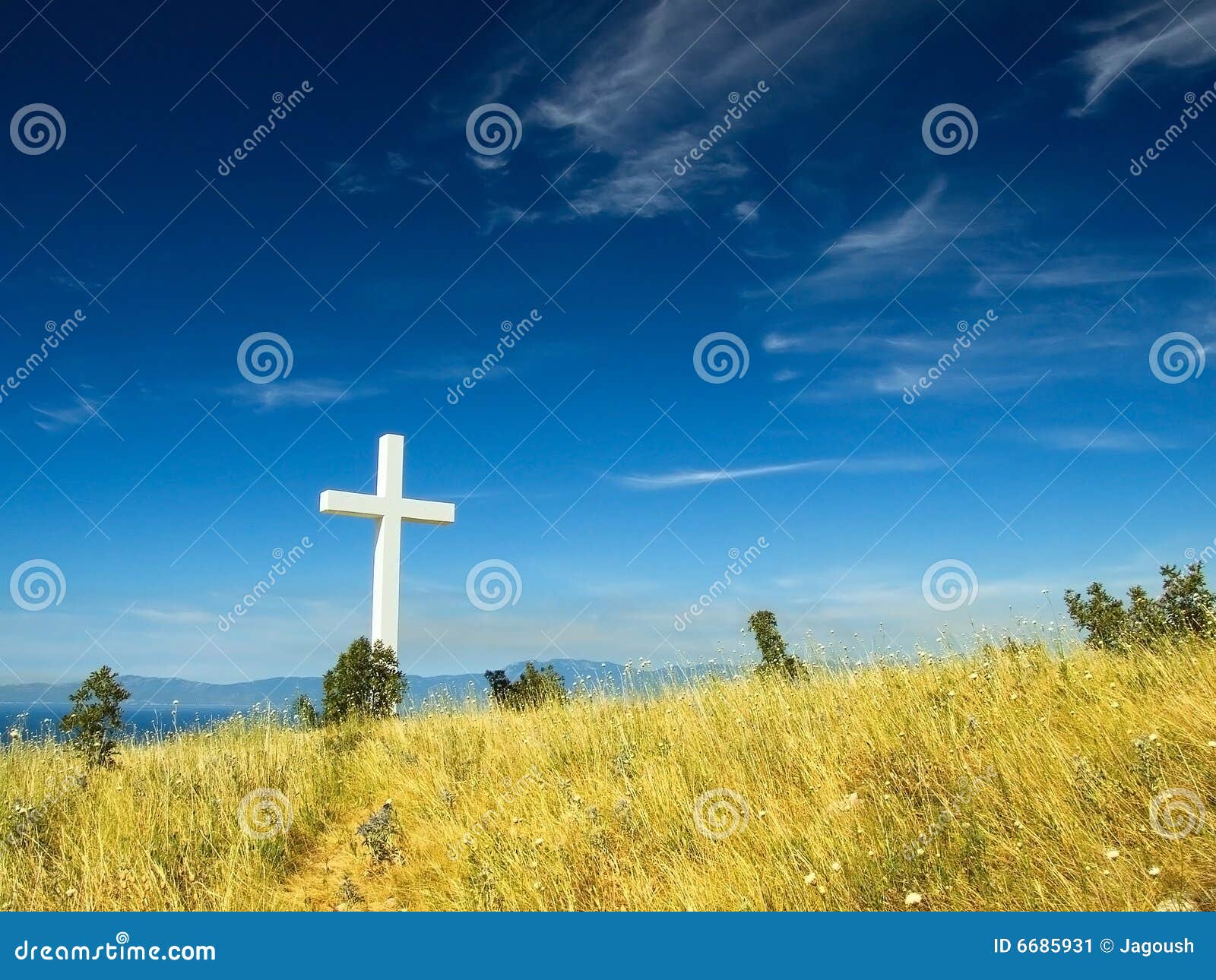 Cross At The Grass Royalty-Free Stock Photography | CartoonDealer.com ...