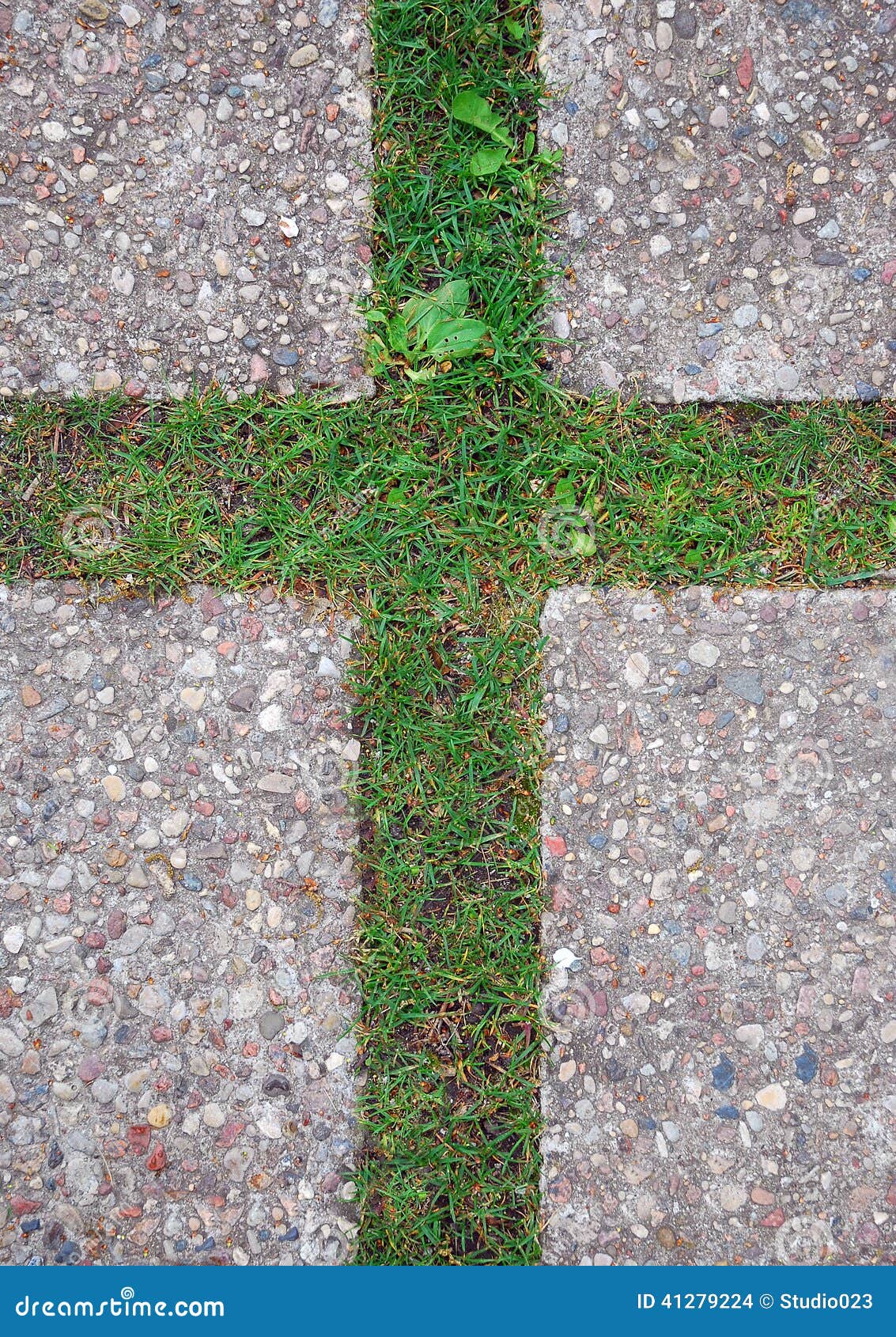 Cross in the grass stock photo. Image of concept, lawn - 41279224