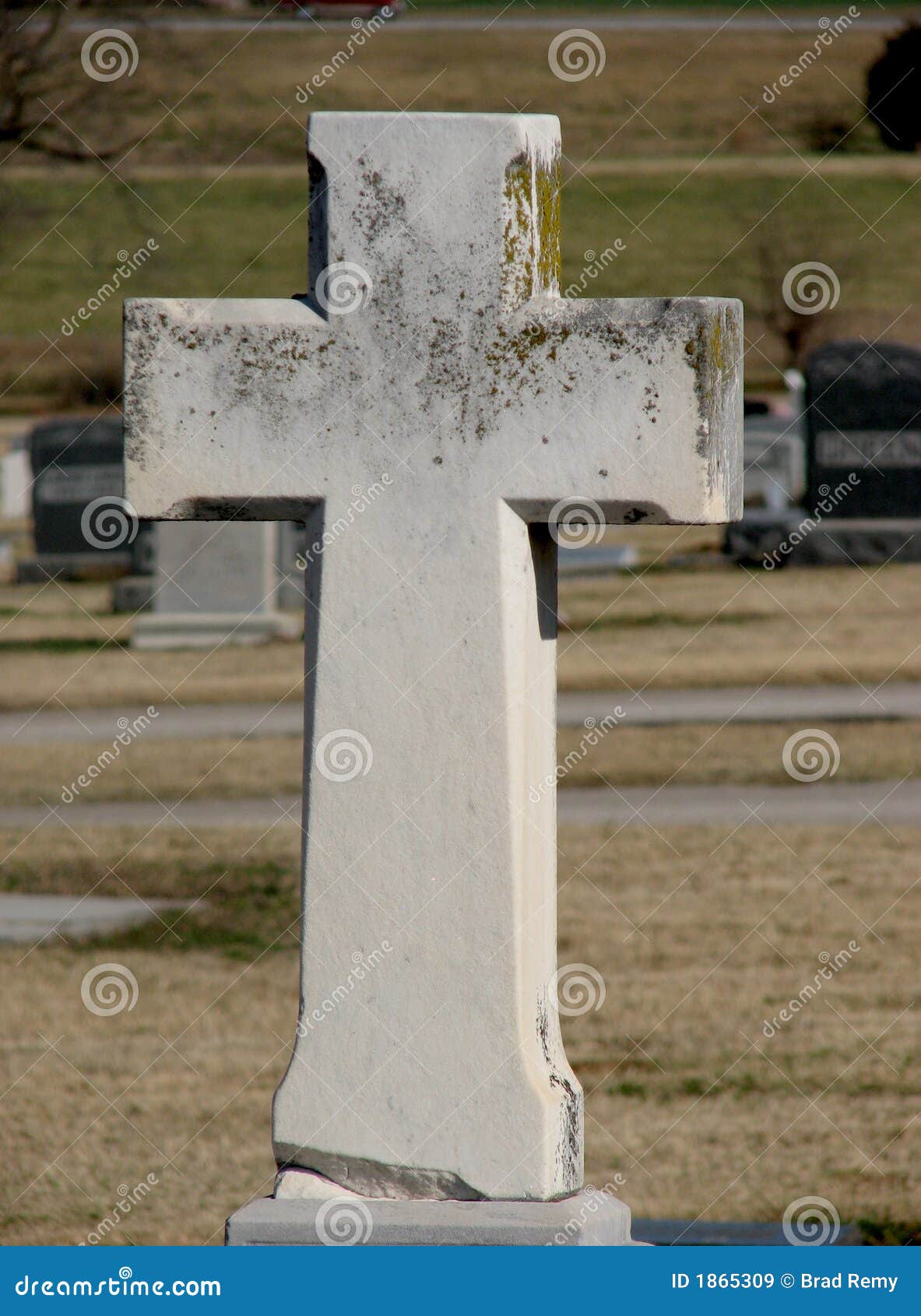 Cross Gravestone stock image. Image of dead, reminder - 1865309
