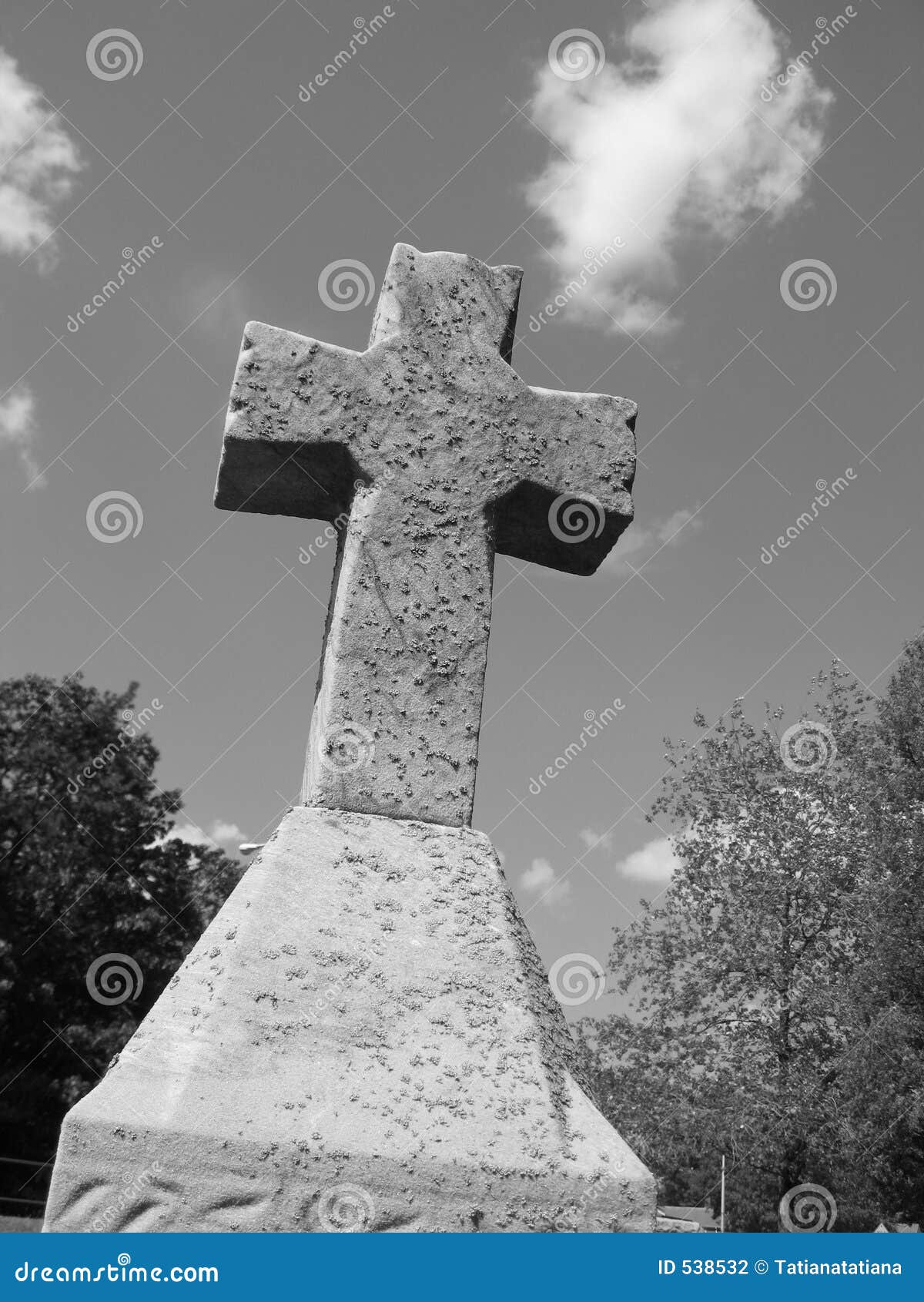 Cross in gray stock photo. Image of bespeckled, graveyard - 538532