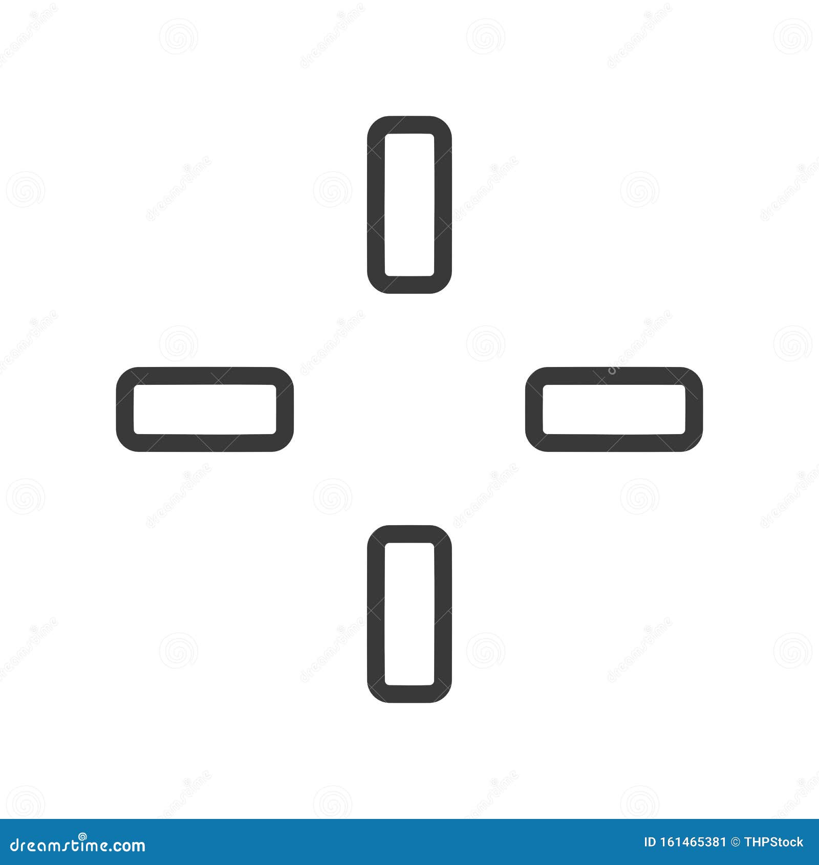 Cross Hair Icon Vector stock vector. Illustration of circular - 161465381