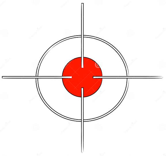 Cross hair target stock vector. Illustration of crosshair - 4531975