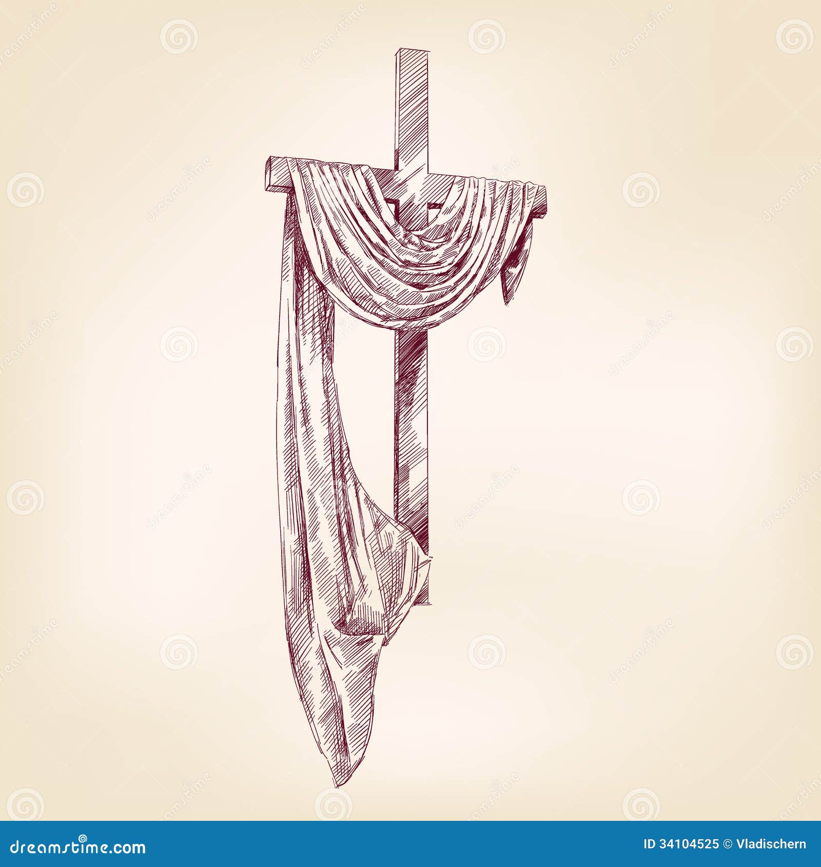 Cross Hand Rotation Commitment Teamwork Together Outline Logo Cartoon ...