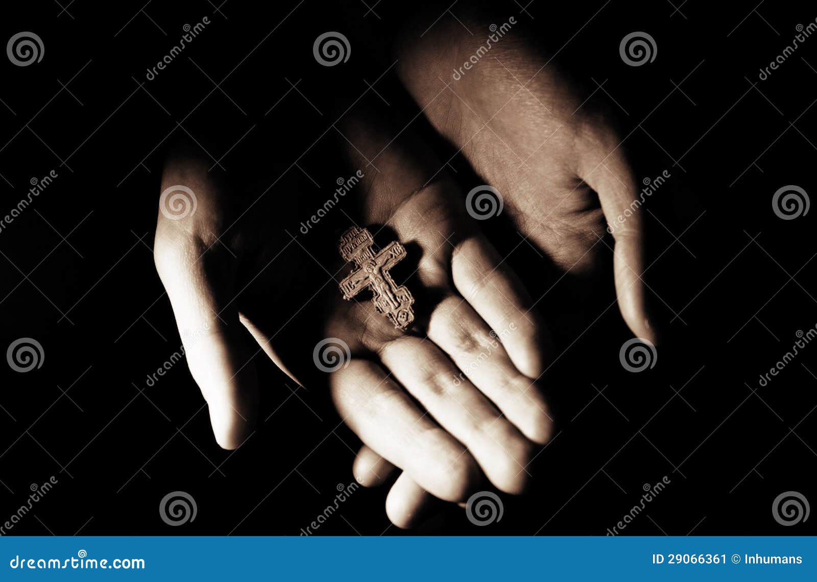 Cross in hands stock image. Image of faith, religion - 29066361
