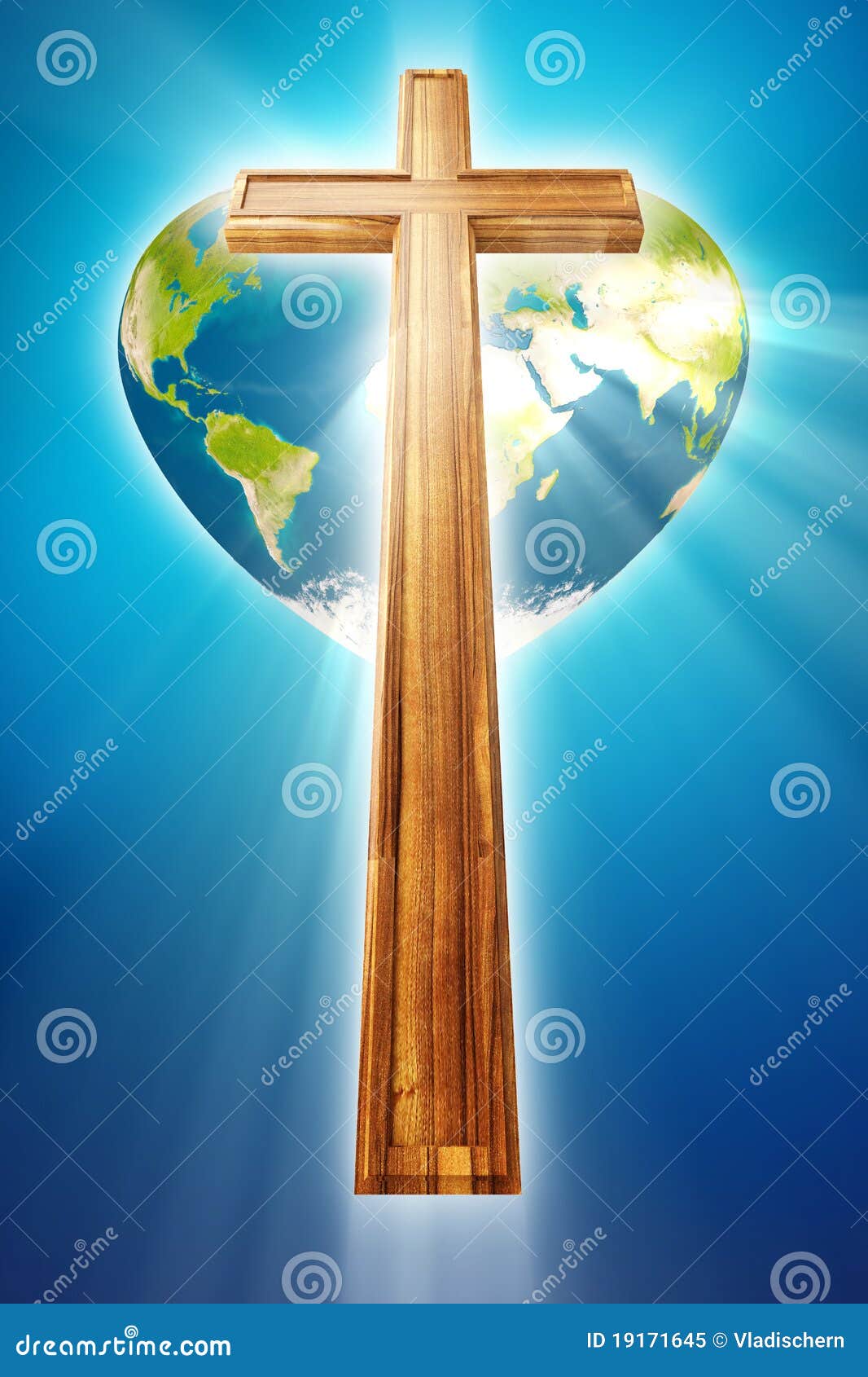 Cross and heart stock illustration. Illustration of europe - 19171645