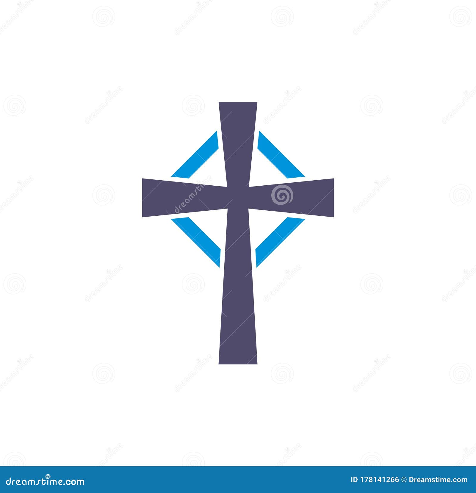Cross Icon on Background for Graphic and Web Design. Creative ...