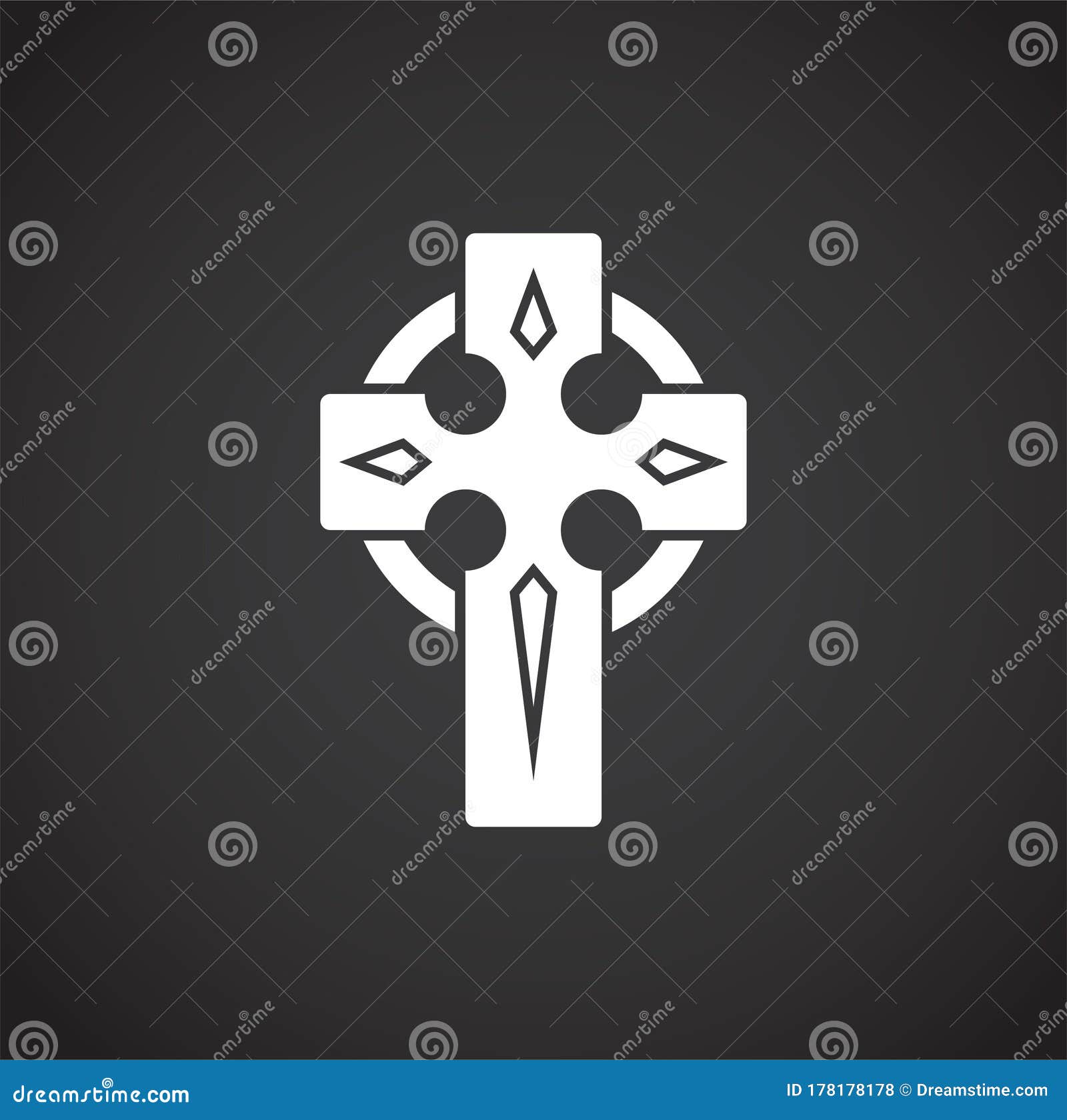 Cross Icon on Background for Graphic and Web Design. Creative ...