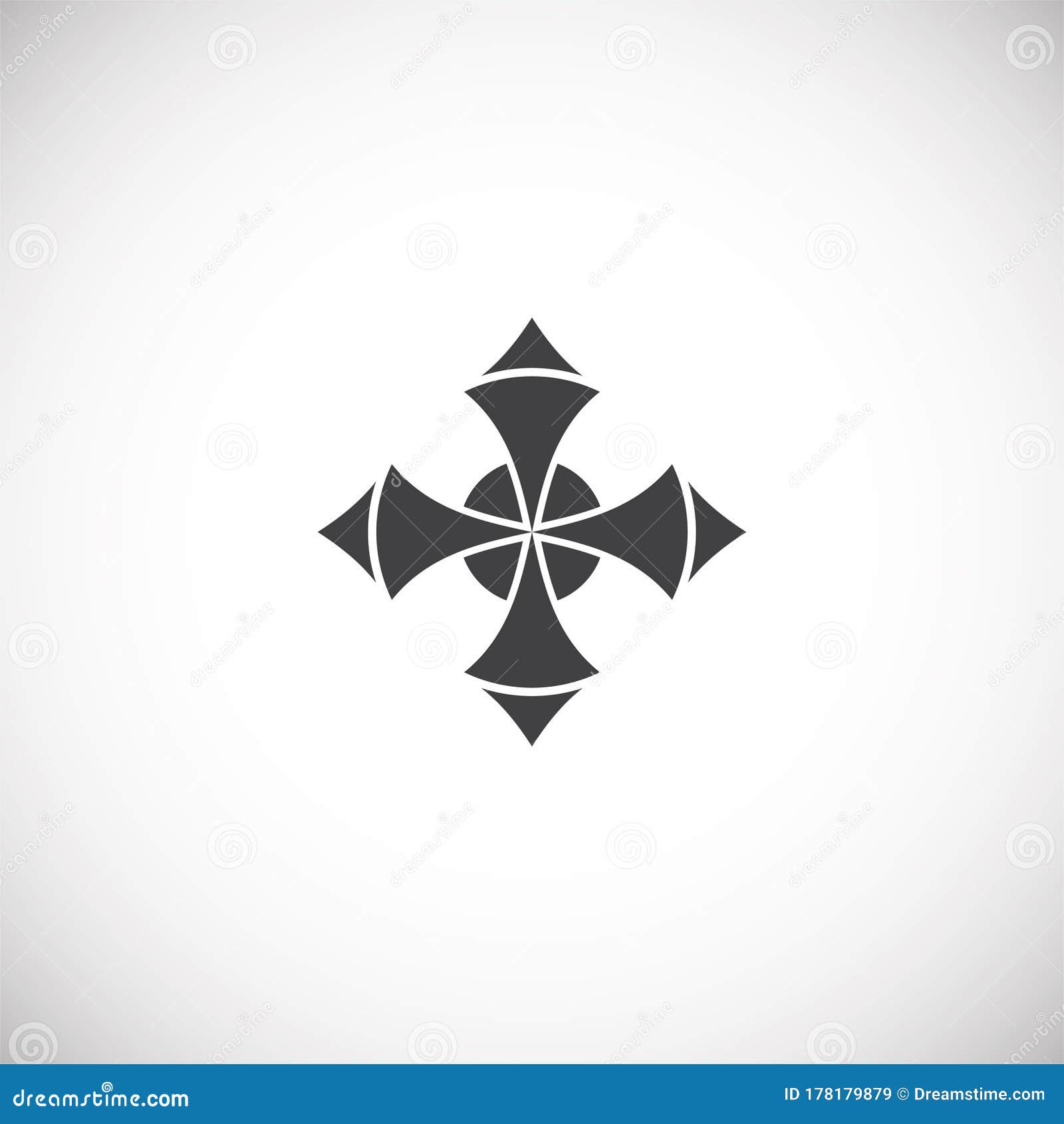 Cross Icon on Background for Graphic and Web Design. Creative ...