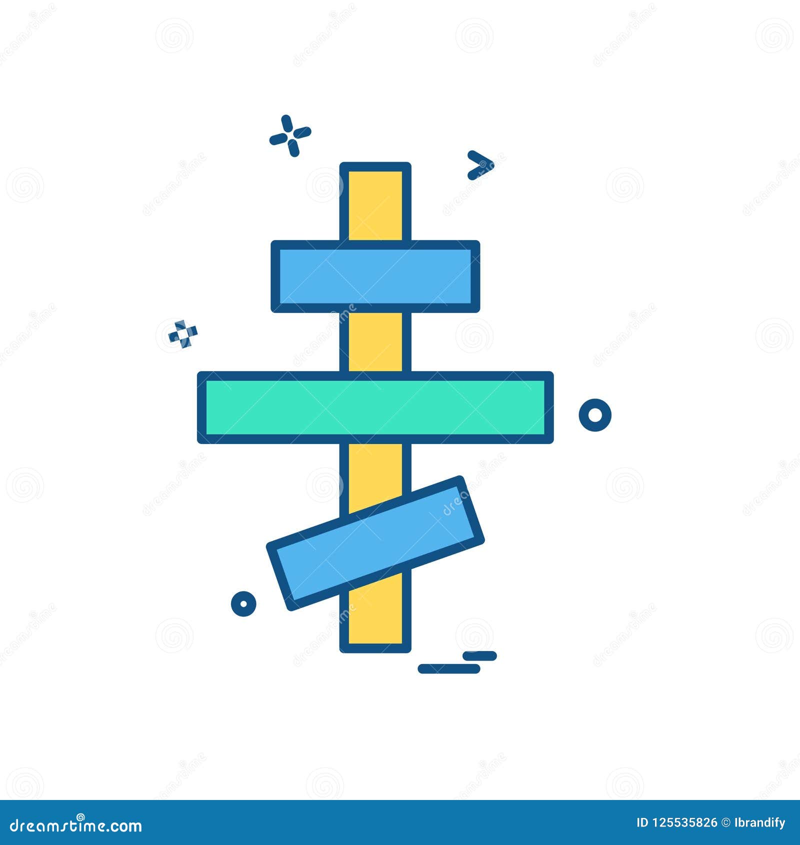 Cross icon design vector stock vector. Illustration of icon - 125535826