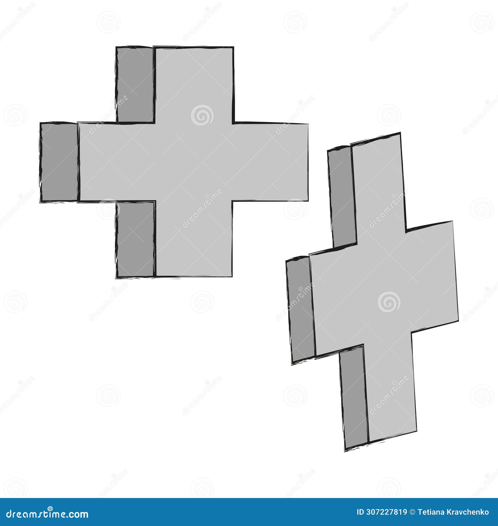 Cross Icon. Cross Draw. Vector Illustration. EPS 10 Stock Vector ...