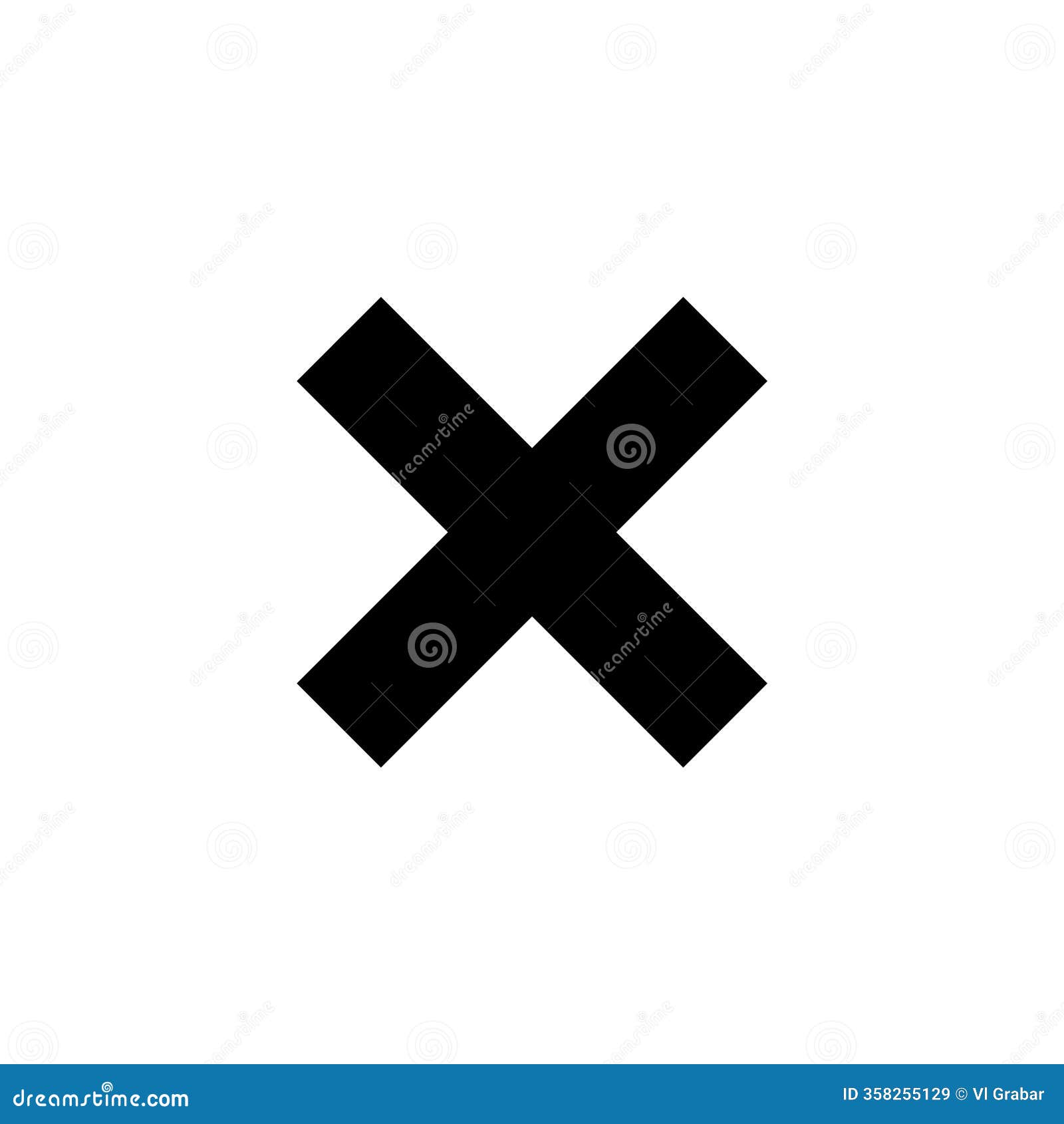 Cross Icon Flat Vector Image, Cancel Symbol Stock Illustration ...