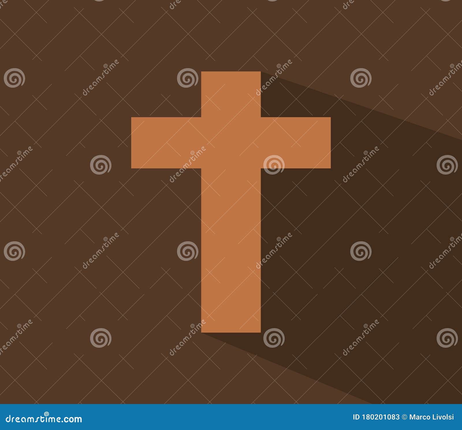 Cross Icon Illustrated in Vector on White Background Stock Illustration ...
