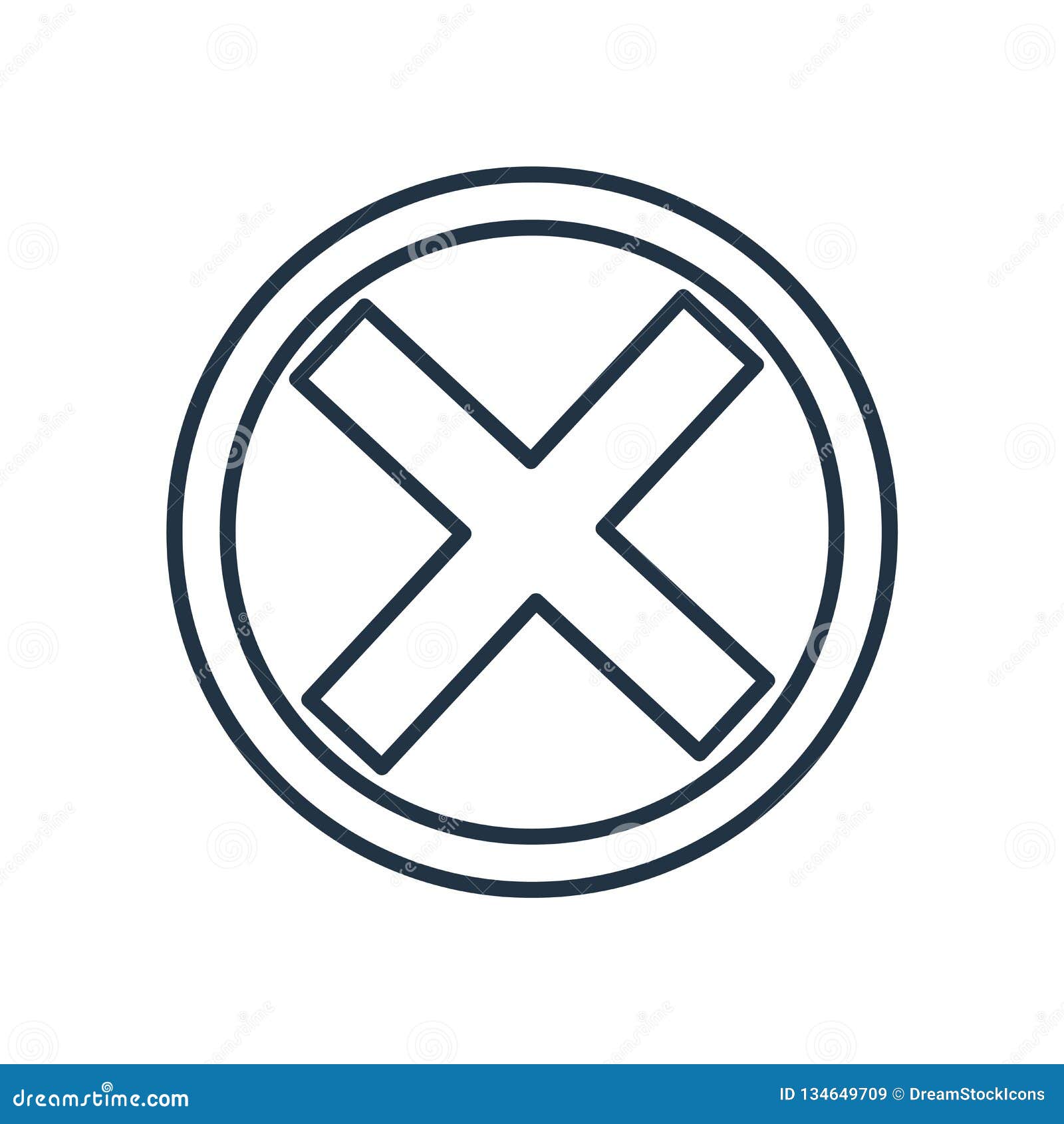 Cross Icon Vector Isolated on White Background, Cross Sign Stock Vector ...