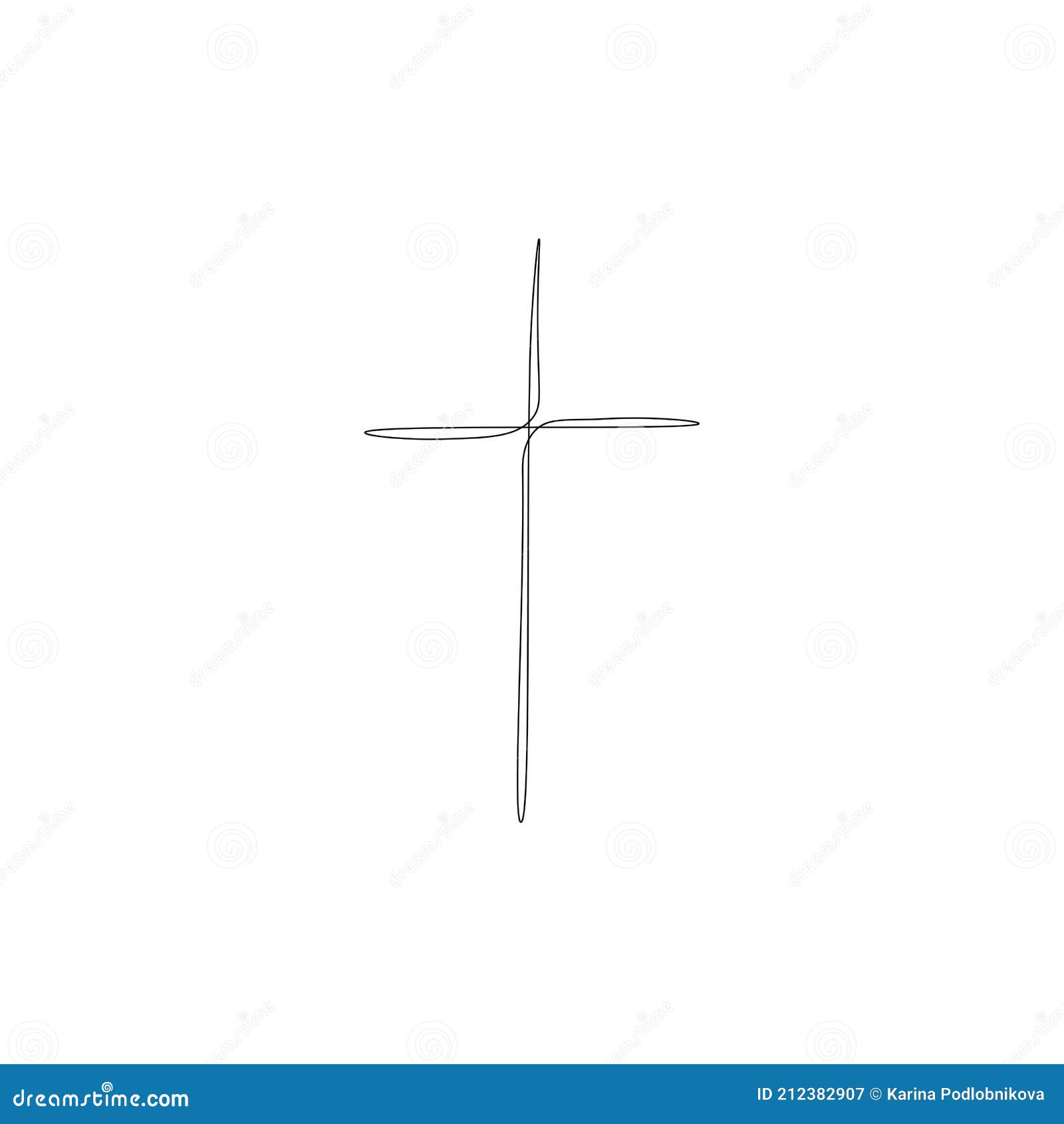 Cross Icon on White Background Vector Illustration Stock Vector ...