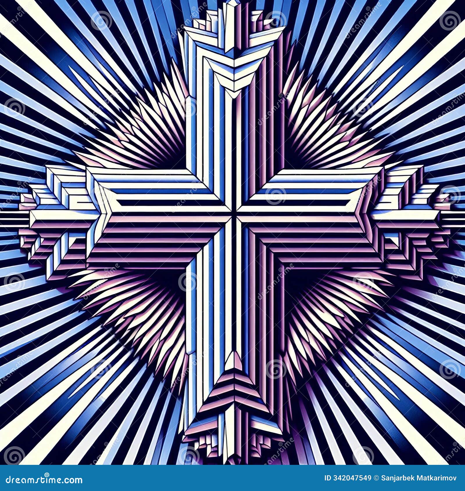 Cross Illusion Create an Optical Illusion Using a Cross As the C Stock ...