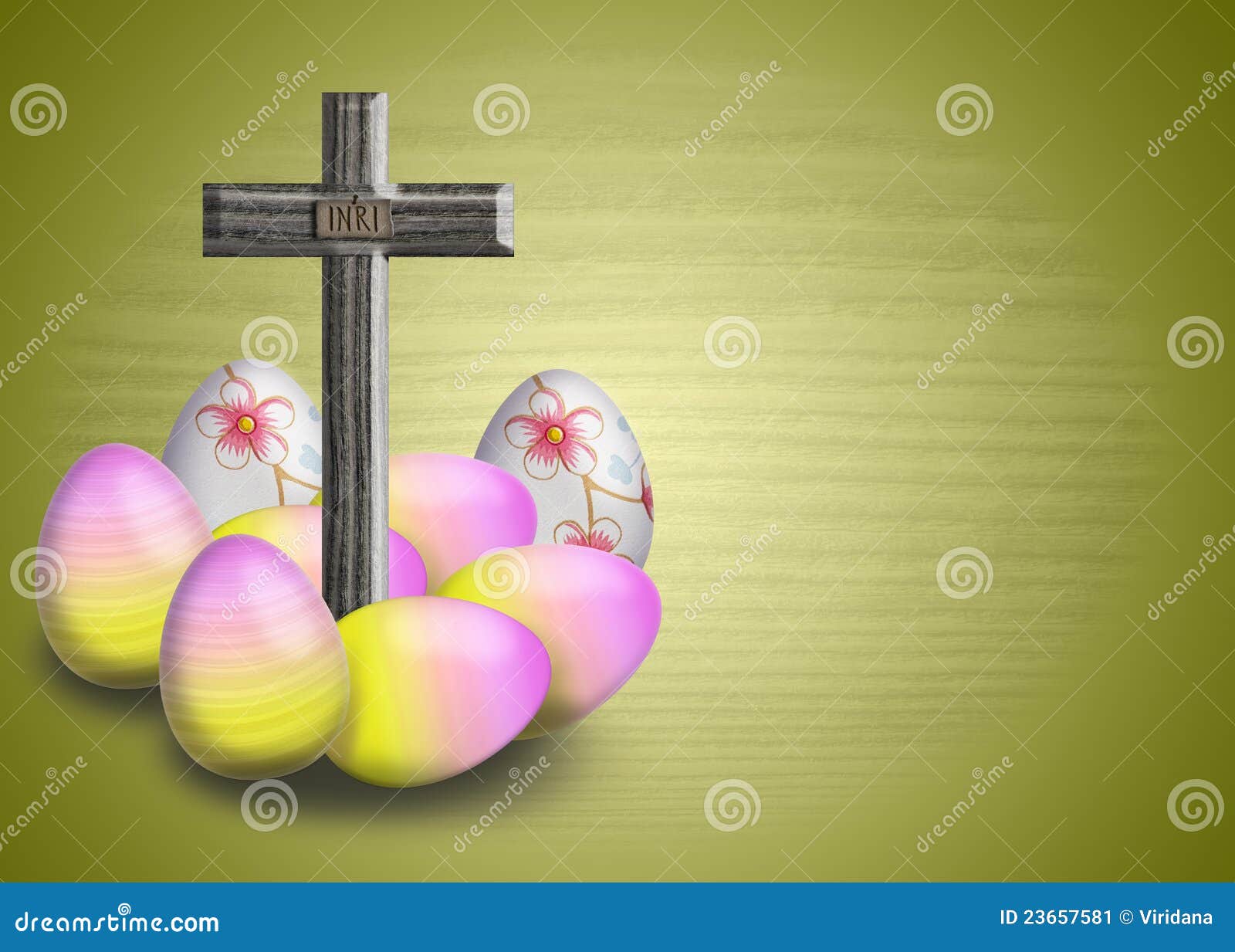 Cross Inri And Christ Crown. 3D Royalty-Free Stock Image ...