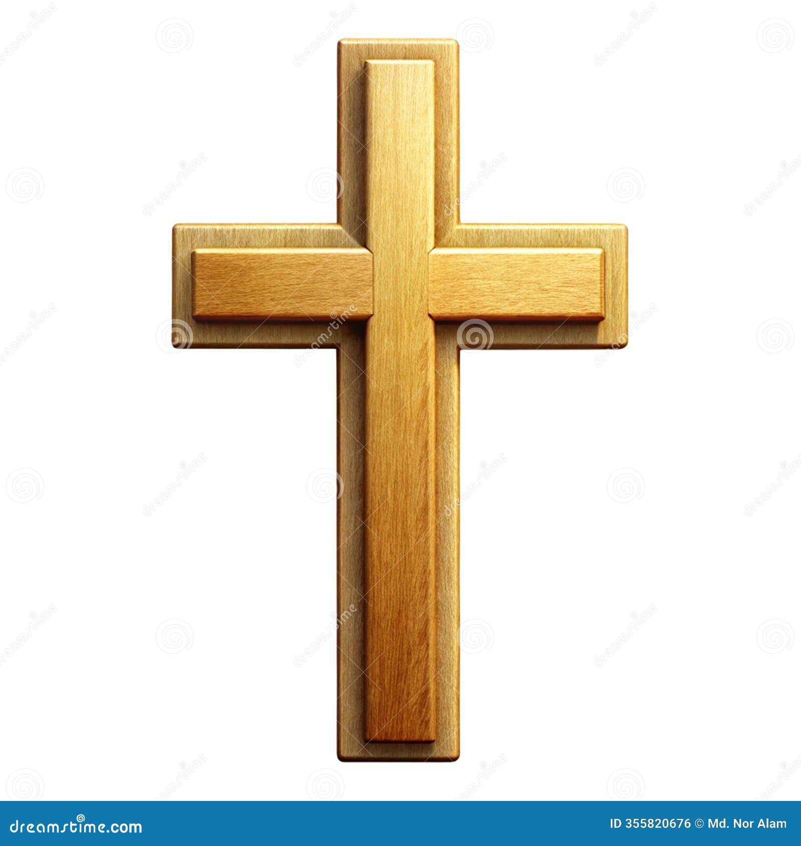 Cross Isolated on White Background Stock Illustration - Illustration of ...