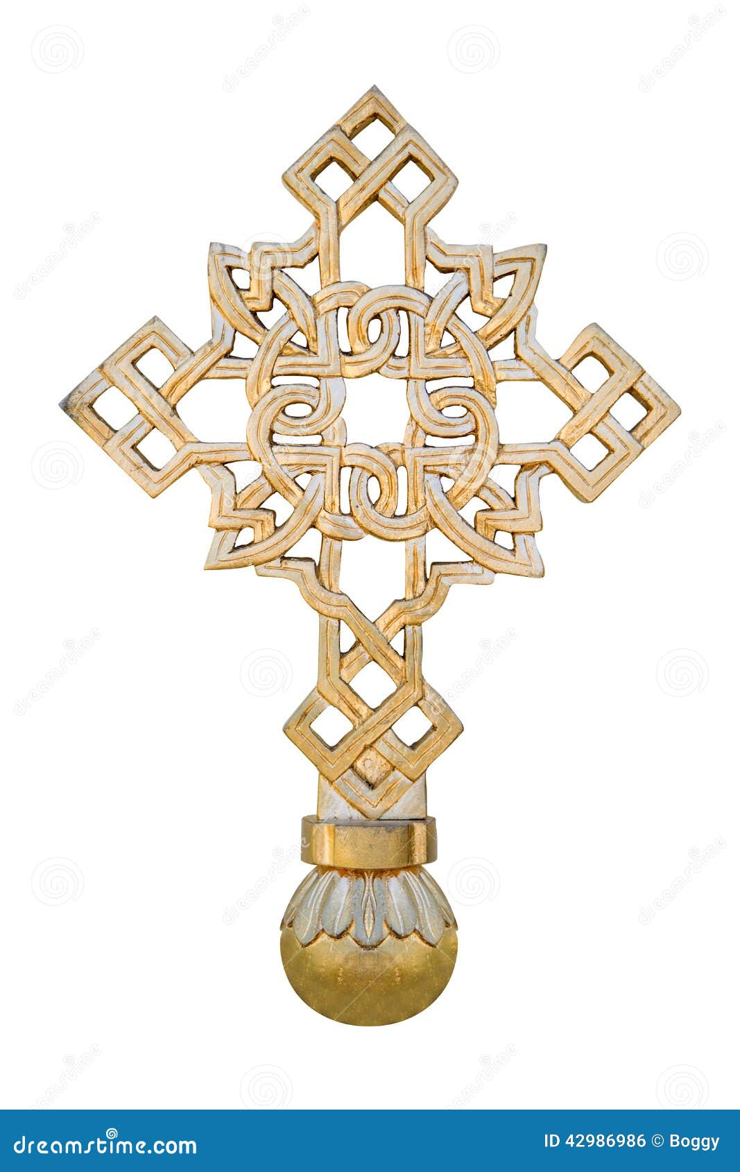 Cross isolated on white stock photo. Image of isolated - 42986986