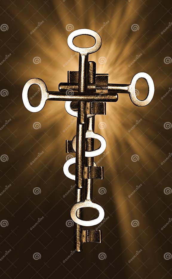 Cross keys stock illustration. Illustration of access - 7080813