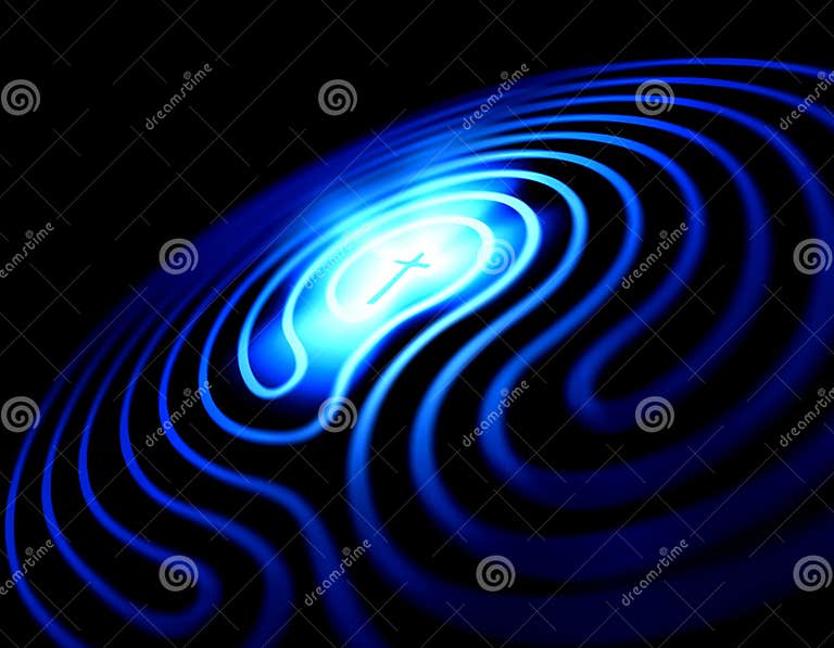 Cross in labyrinth stock illustration. Illustration of christian - 46481708