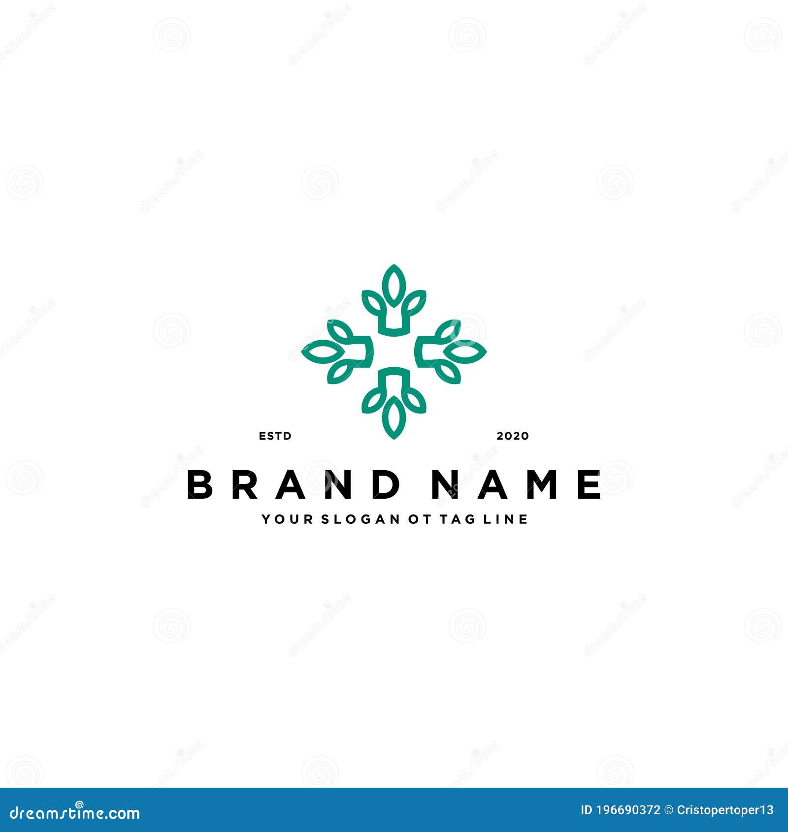 Cross Leaf Logo Design Vector Stock Vector - Illustration of cross ...